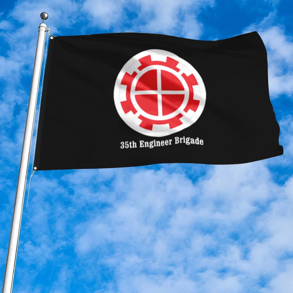 Fyon US Military Army 35th Engineer Brigade White Flag banner with ...