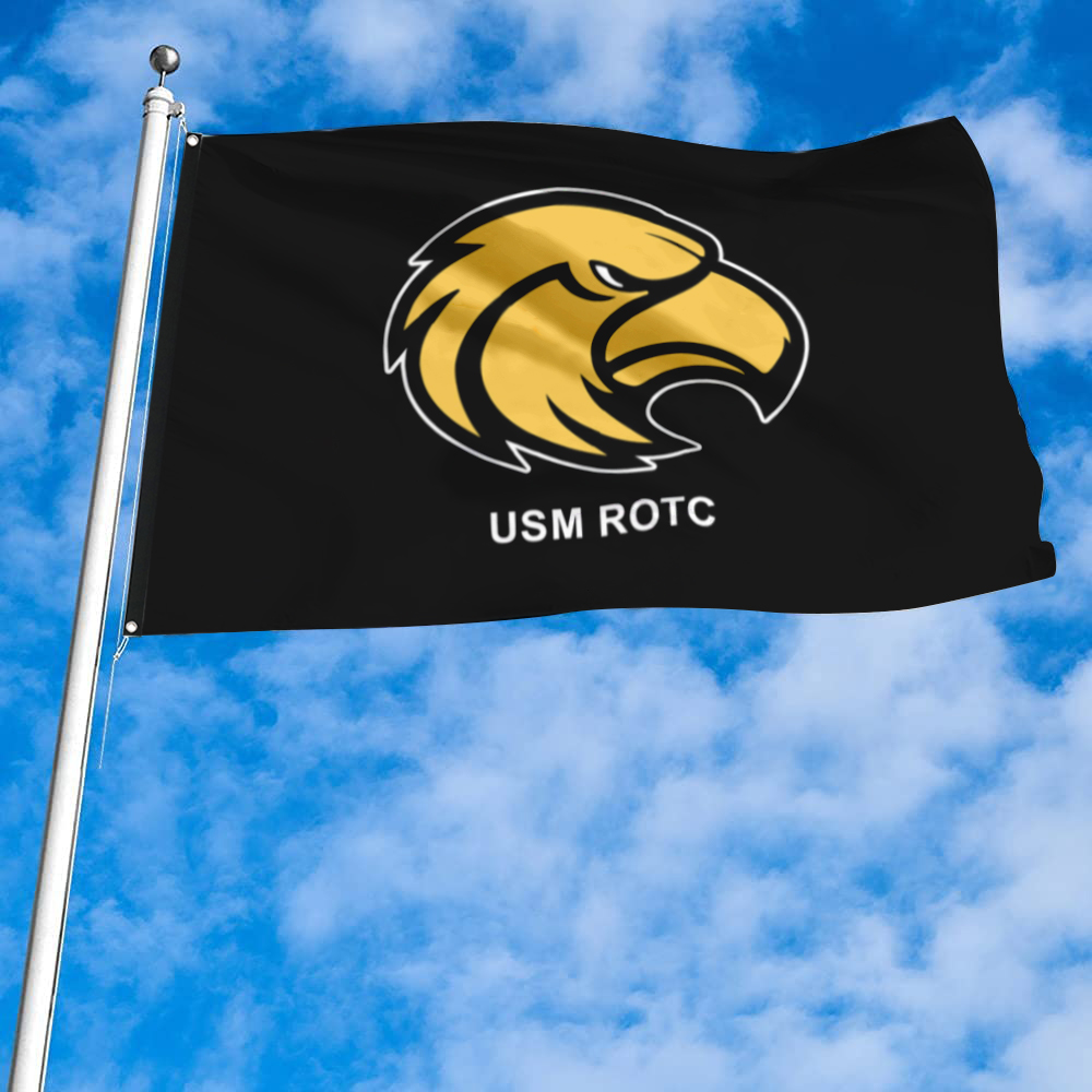 Fyon US Military Army USM ROTC Eagle Head Flag banner with Grommets Man ...