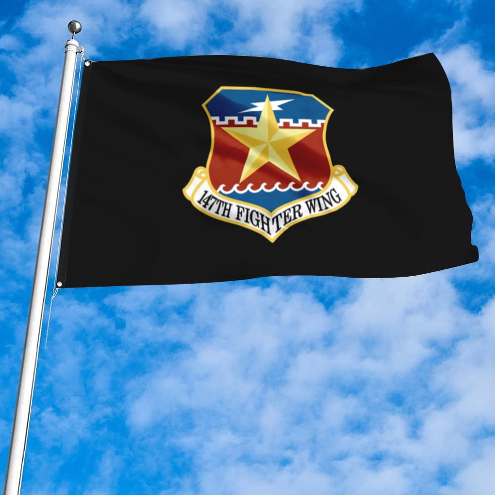 Fyon US Military Navy 147th Fighter Wing GLASS Flag banner with ...