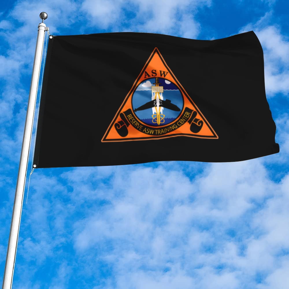 Fyon US Military Navy ASW Reserve ASW Training Center Flag banner with ...