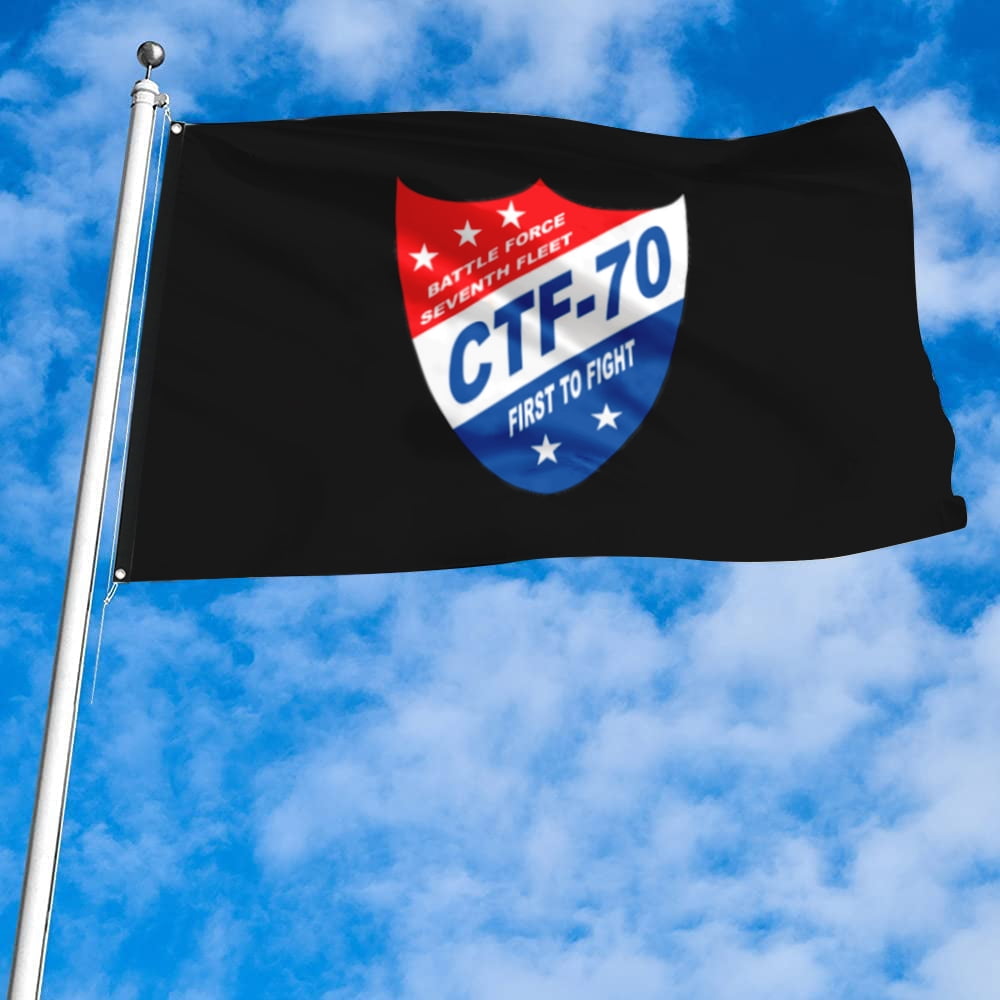Fyon US Military Navy CTF-70 "First to Fight"Flag banner with Grommets ...