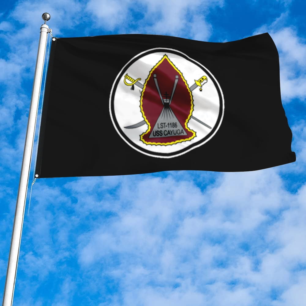 Fyon US Military Navy LST-1186 USS Cayuga Flag banner with Grommets Man ...