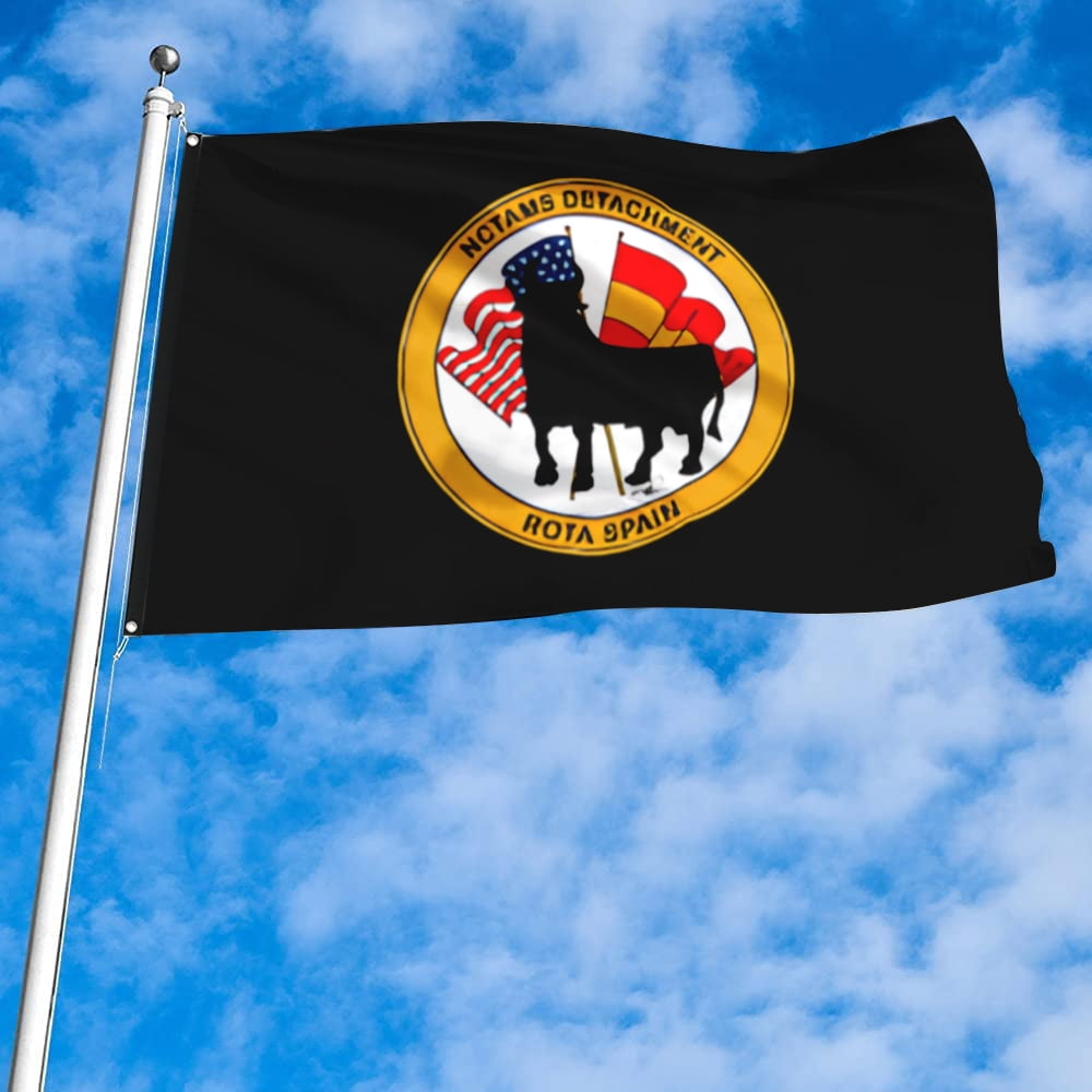 Fyon US Military Navy NCTAMS Detachment Rota Spain Flag banner with ...