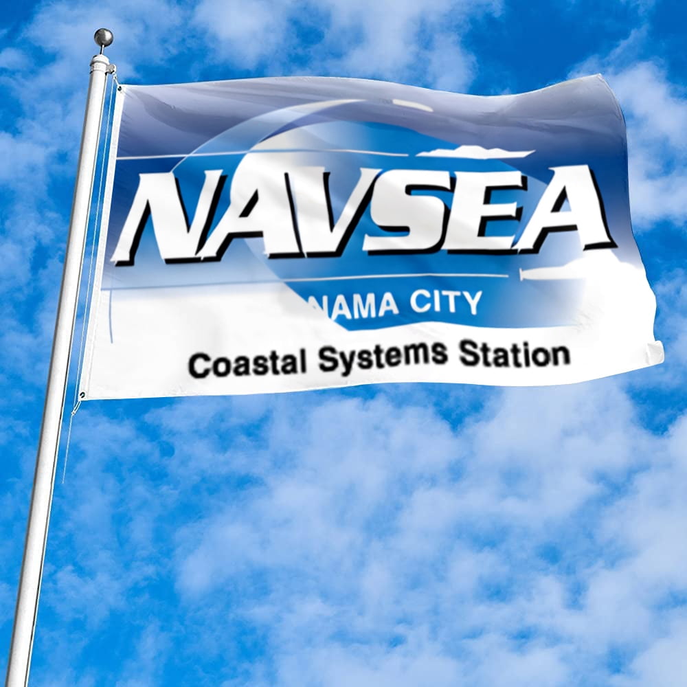 Fyon US Military Navy Navsea Coastal Systems Station Flag banner with ...