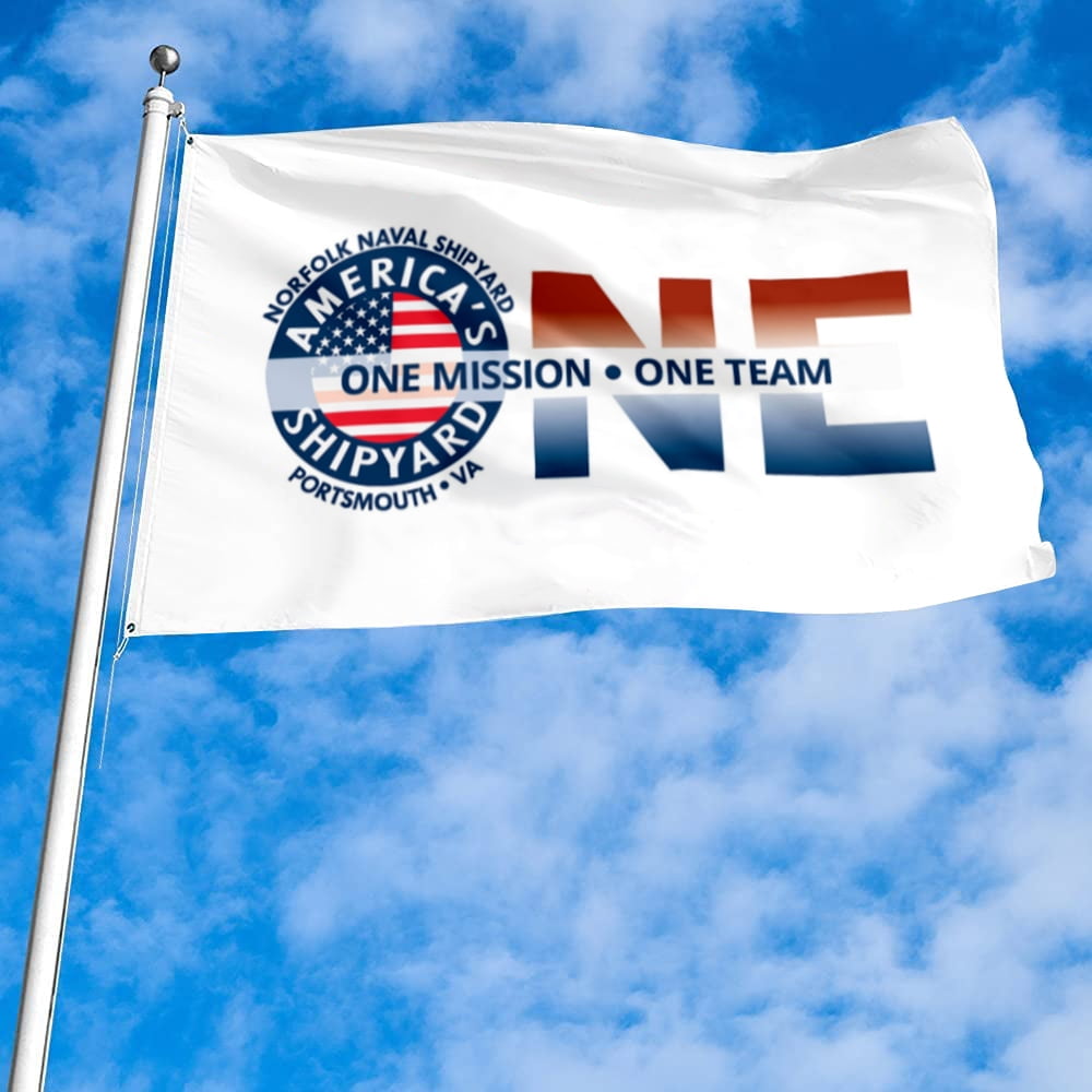 Fyon US Military Navy Norfolk Naval Shipyard Flag banner with Grommets ...