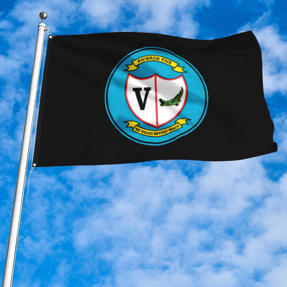 Fyon US Military Navy Phibron Five V Flag banner with Grommets Man cave ...