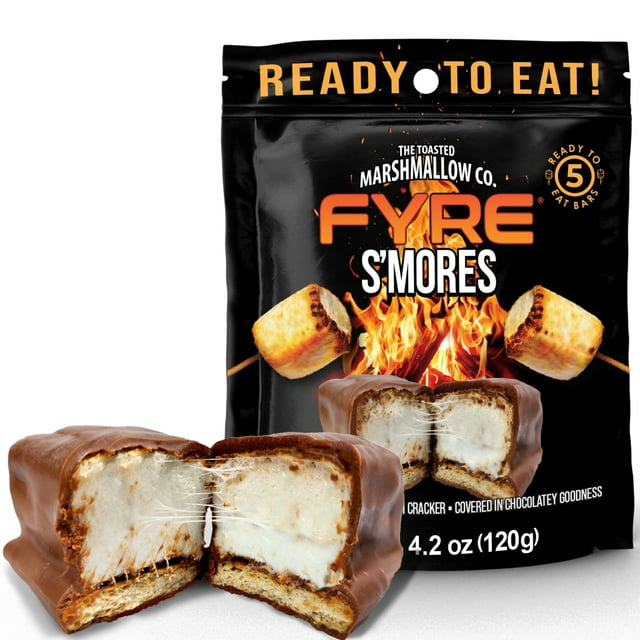 Fyre S'mores Ready to Eat Authentic Campfire Chocolate Marshmallow ...
