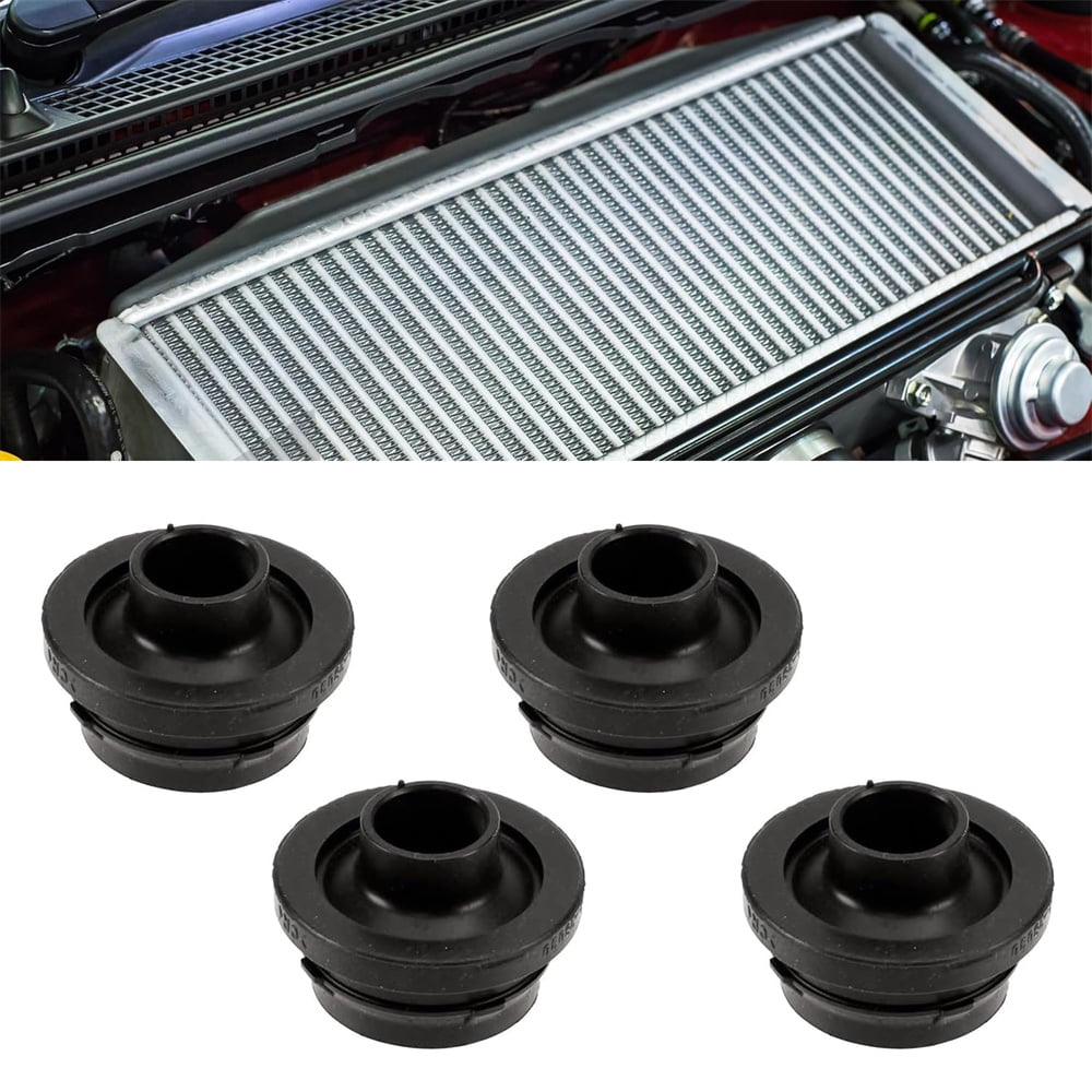 Fyuu 4X Radiator Support Cushion Rubber Black 16523-28030 For Toyota ...