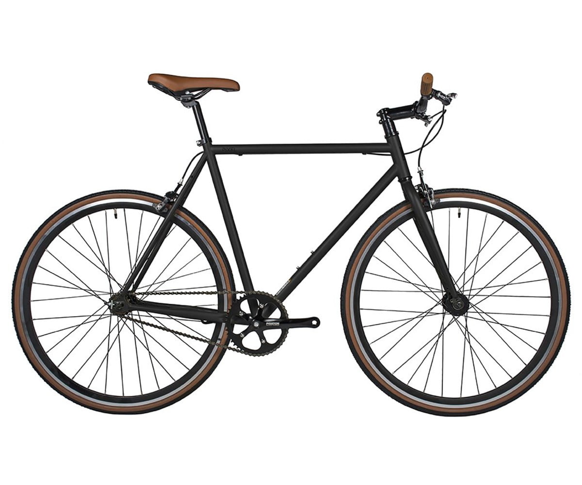 Fyxation Pixel Single Speed Fixed Gear Bike Black/Tan Brown Large 58cm ...