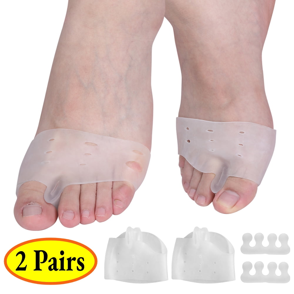 Fyydes Gel Toe Separators & Bunion Corrector with Metatarsal Pads ...
