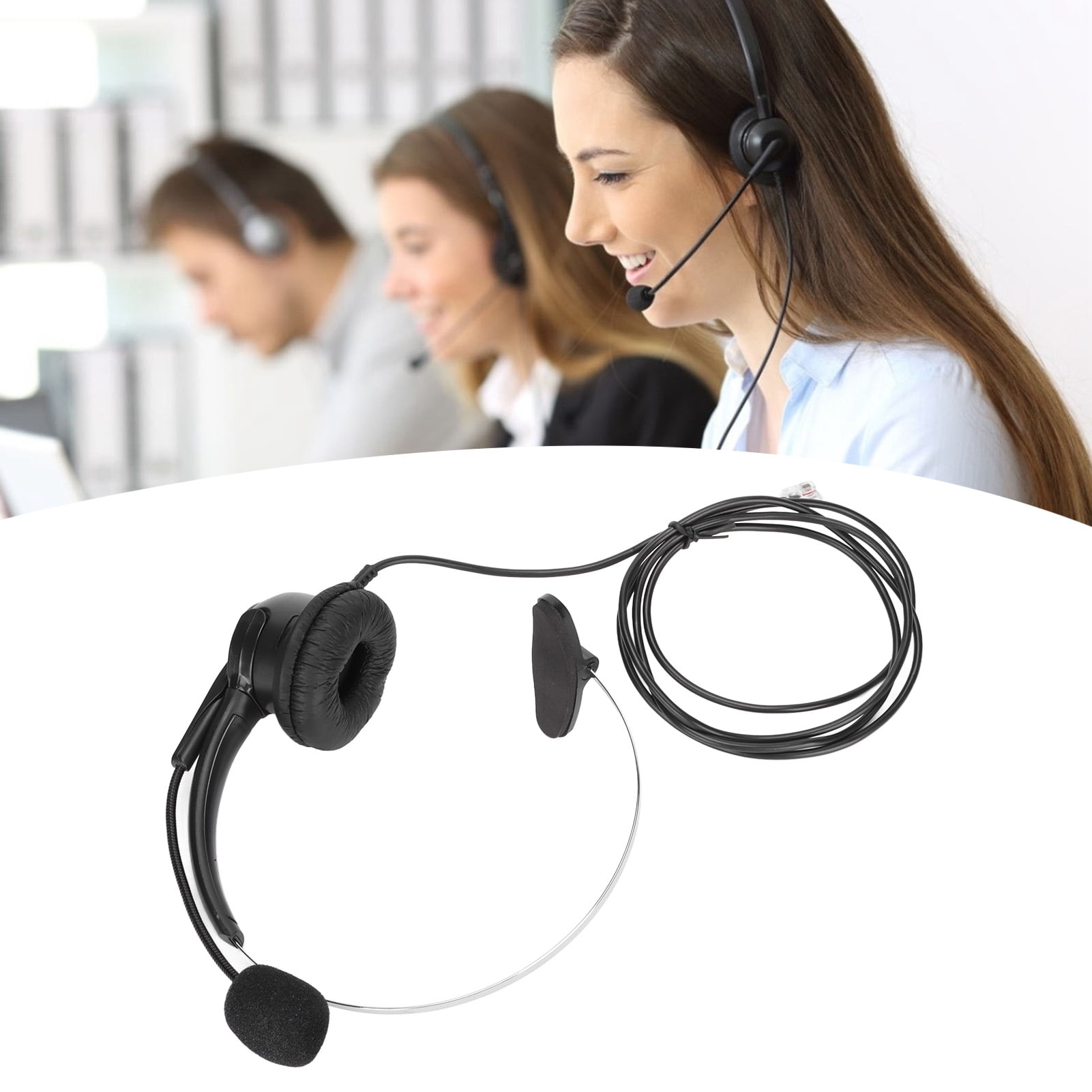 Fyydes RJ9 Phone Earphone,Telephone Headset RJ9 Earphone With 330 ...