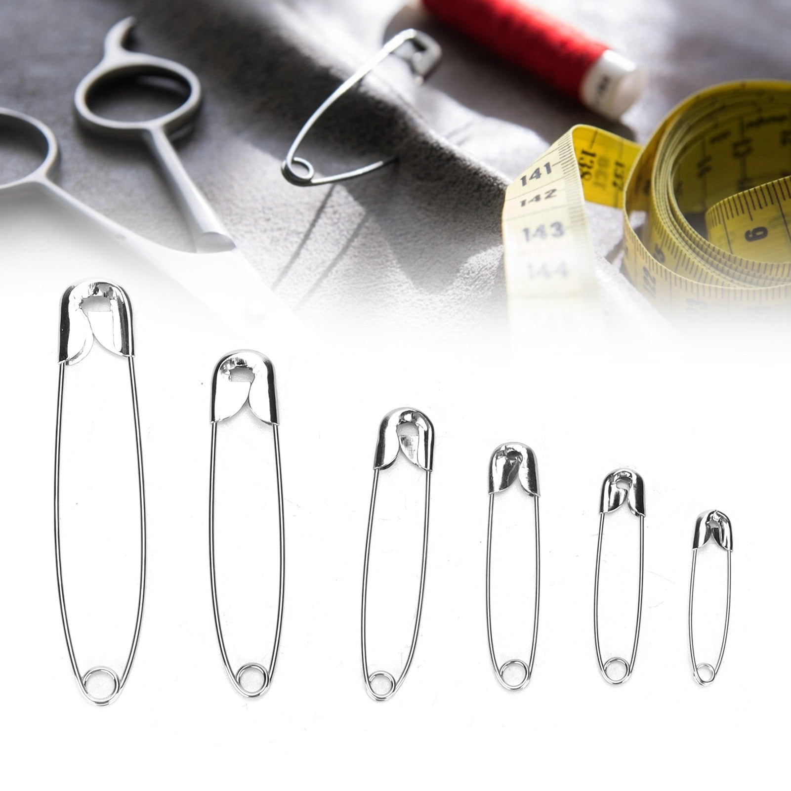 Fyydes Safety Pins Small Tiny Stainless Clothes Pins with 6 Different ...