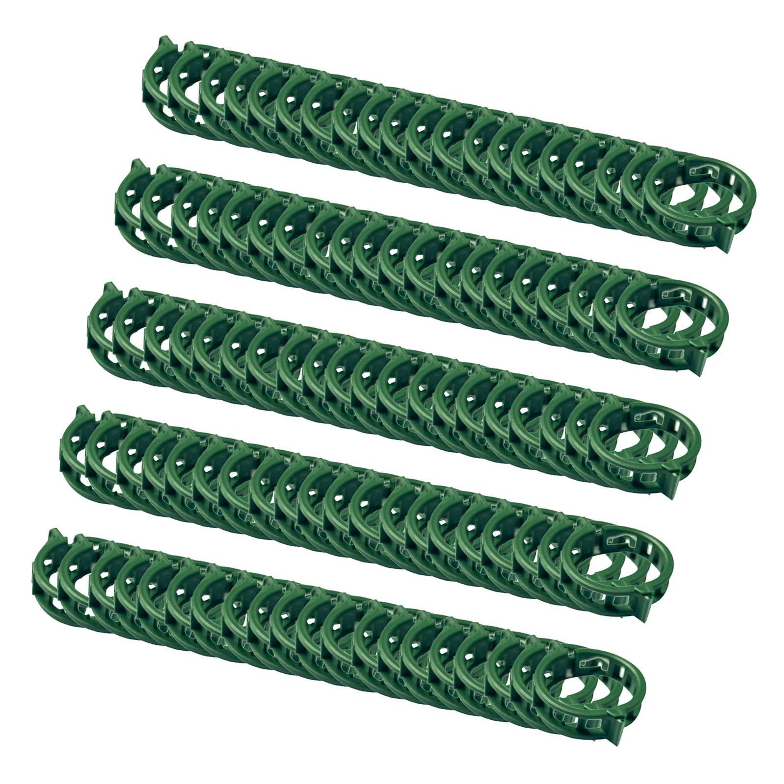 Fzaqwen 100 Pieces Plant Support Clips Garden Trellis Clips Gardening ...