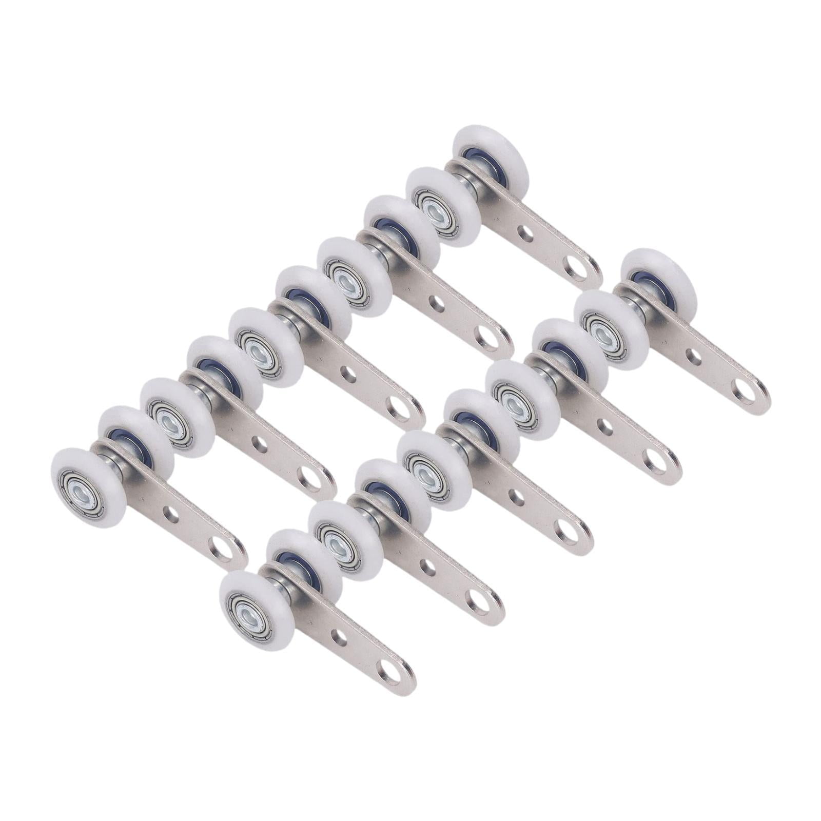 Fzaqwen 10Pcs 2 Wheel Trolley Assembly Rollers Sliding Track Roller for ...