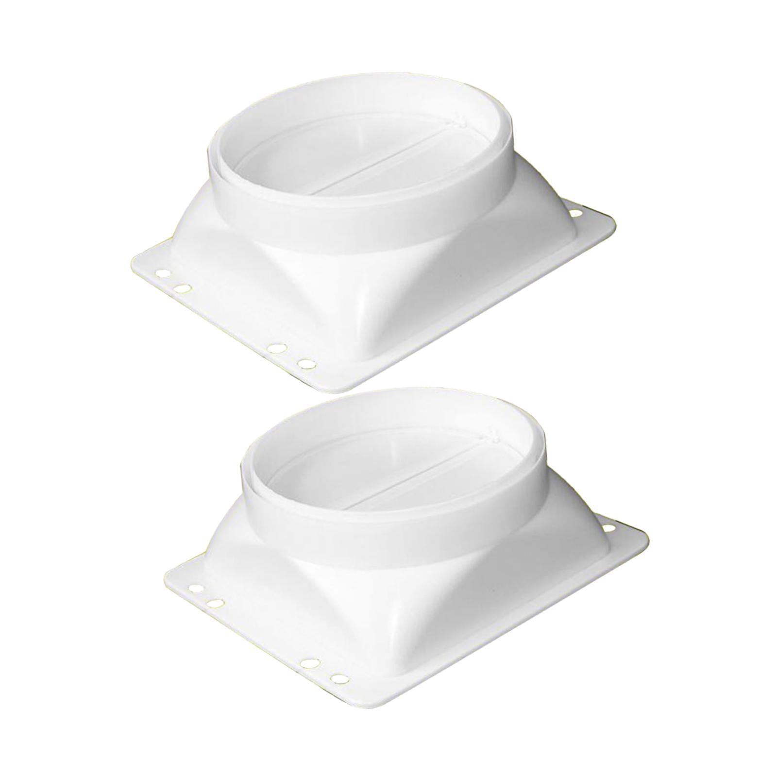 Fzaqwen 2 Pieces Duct Connector Flange Fittings Vent Systems Duct Fan ...