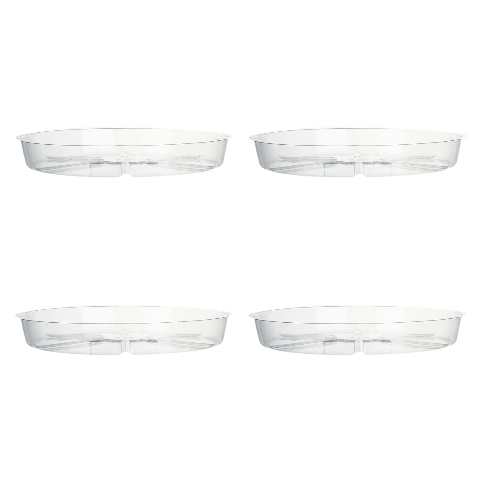 Fzaqwen 4 Pieces Clear Plant Saucers Plant Tray Saucers Growing Tray ...