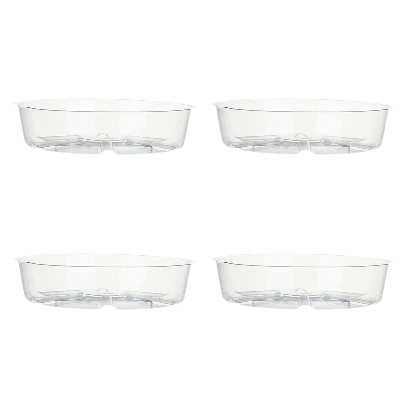 Fzaqwen 4 Pieces Clear Plant Saucers Plant Tray Saucers Growing Tray ...