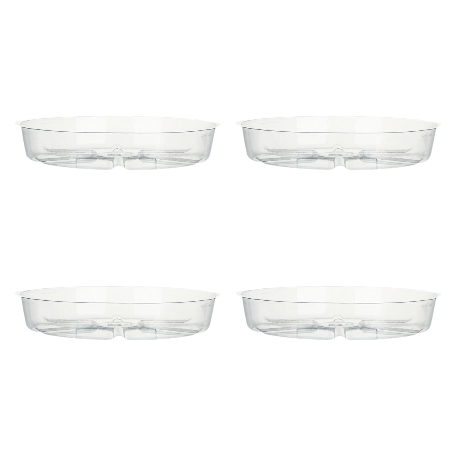 Fzaqwen 4 Pieces Clear Plant Saucers Plant Tray Saucers Growing Tray ...