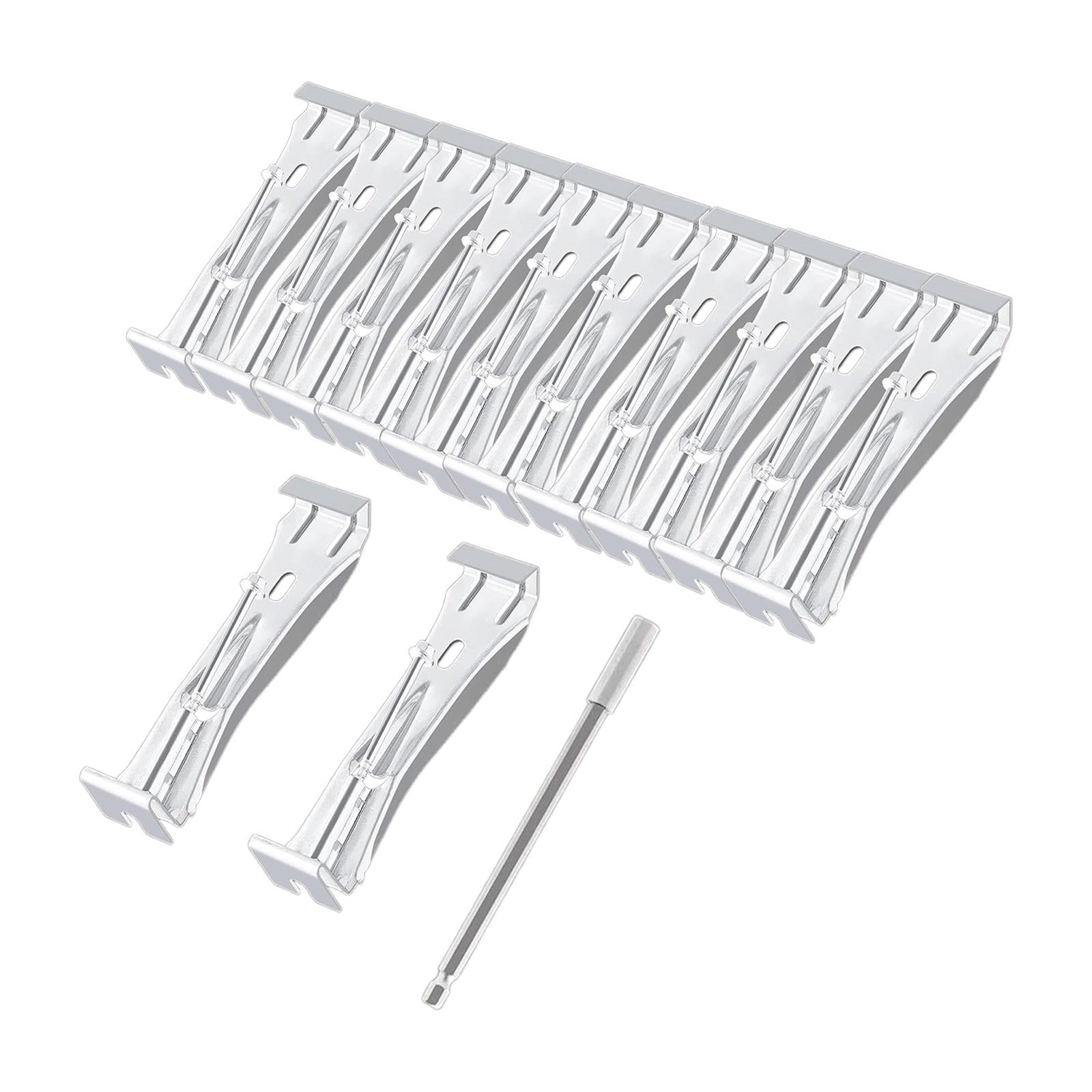 Fzaqwen 5 inch Gutter Clips Hidden Gutter Bracket Gutter Hangers Rain ...