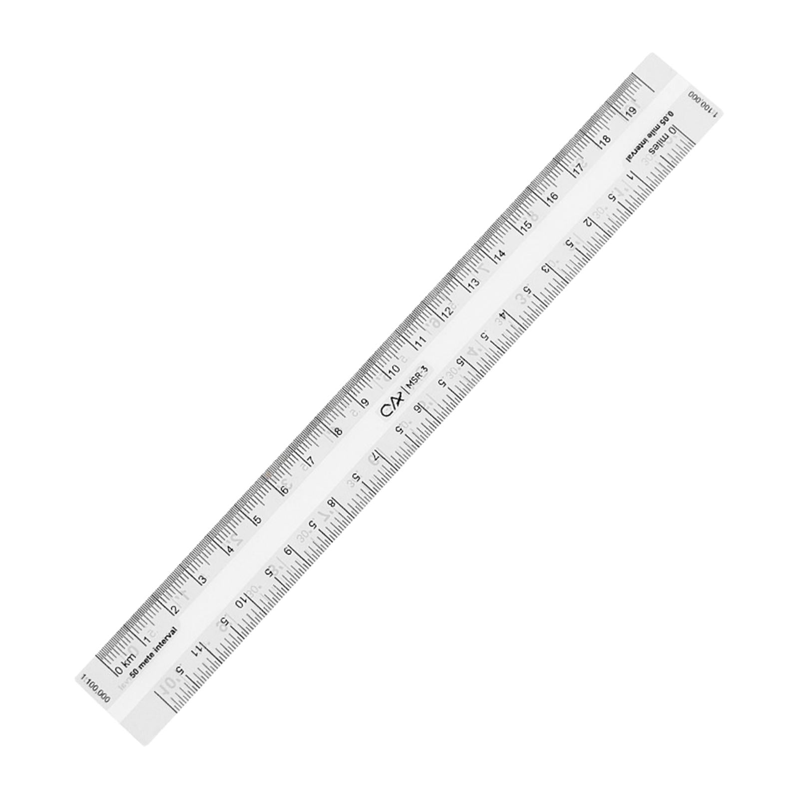 Fzaqwen Acrylic Clear Ruler Learning Easy to Read Clear Portable ...