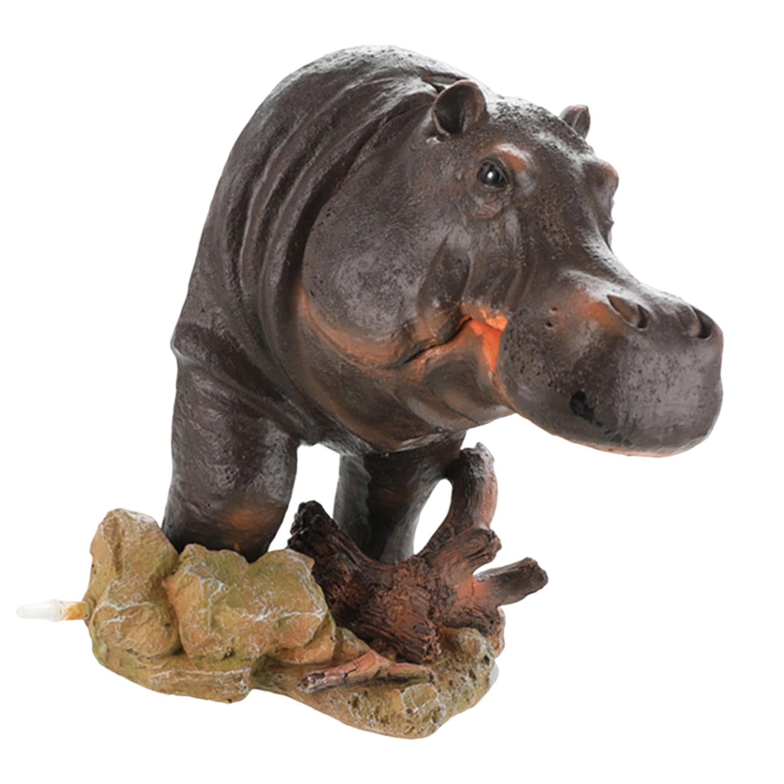Fzaqwen Air Bubbler Hippo Cute Fish Tank Bubbler Decoration for Turtle ...