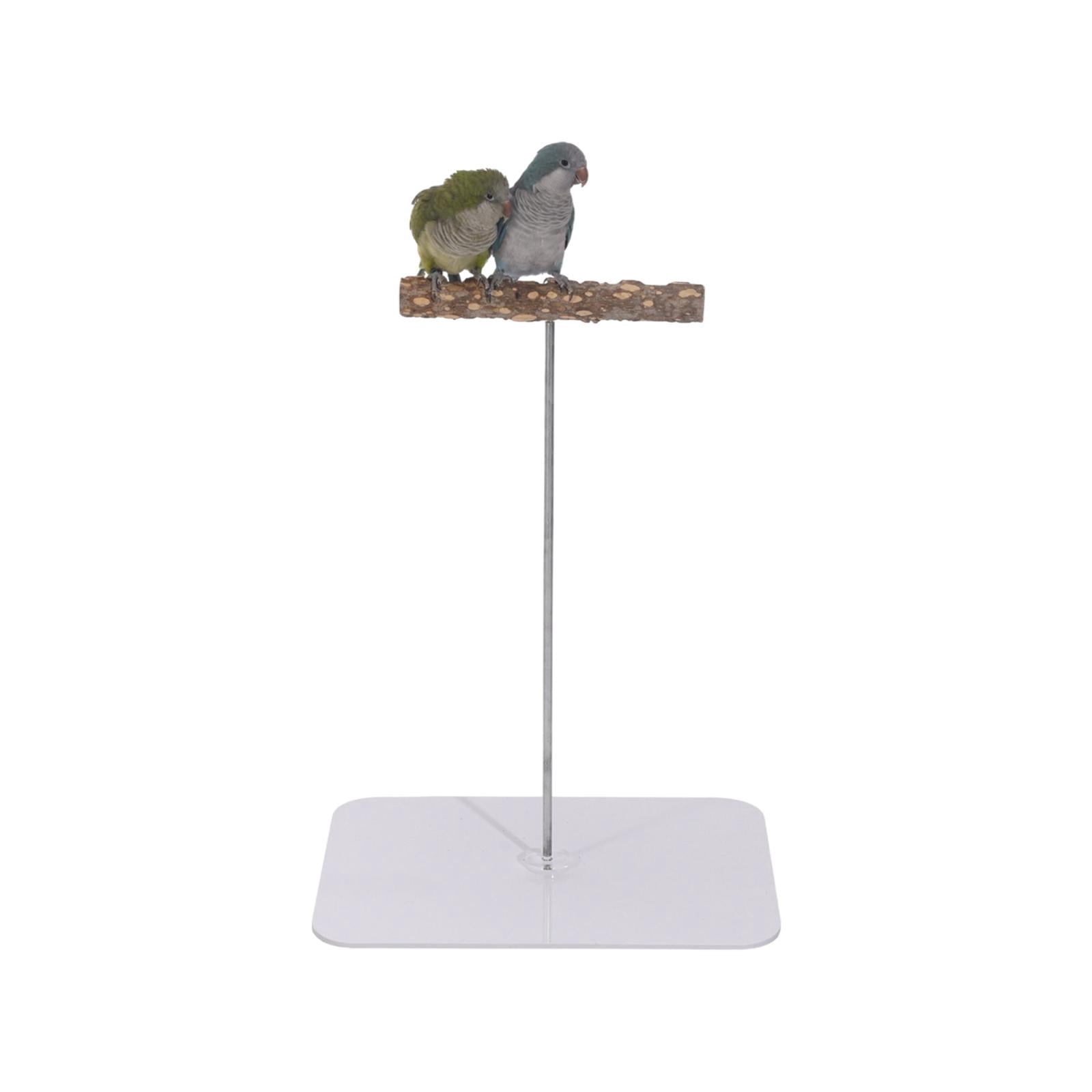 Fzaqwen Bird Perch Stand Bird Play Gym Playpen Bite Toys Portable Wood ...