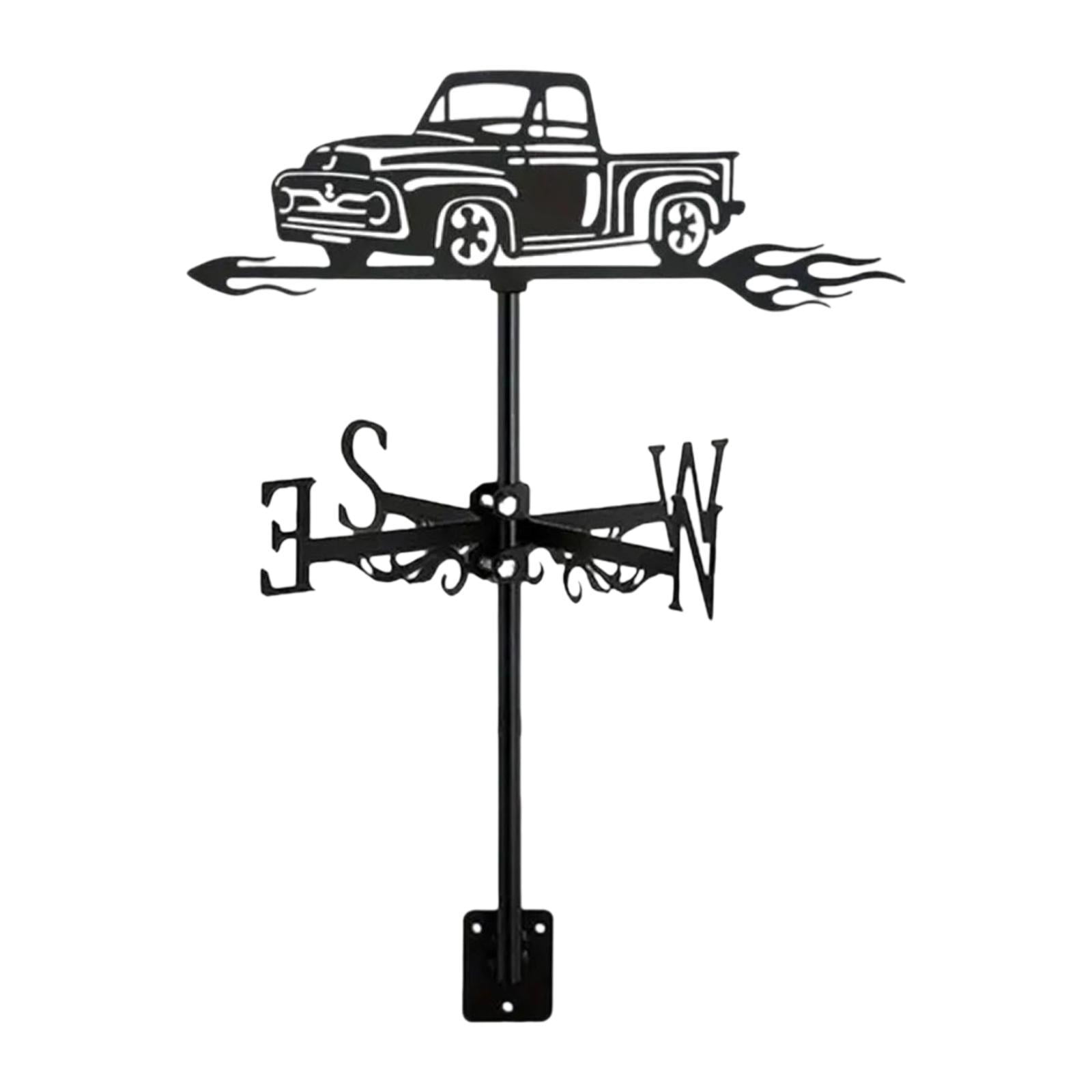 Fzaqwen Black Pickup Truck Weathervane Gift Crafts Art Iron Wind ...