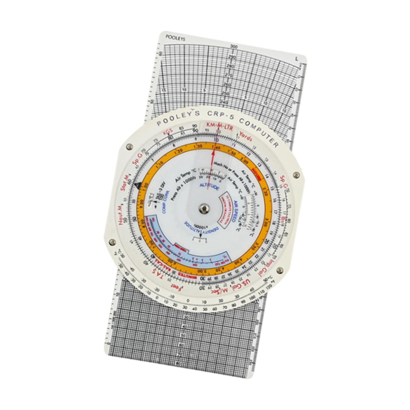 Fzaqwen E6B Computer Professional Circular Slide Rule Terminal Area ...