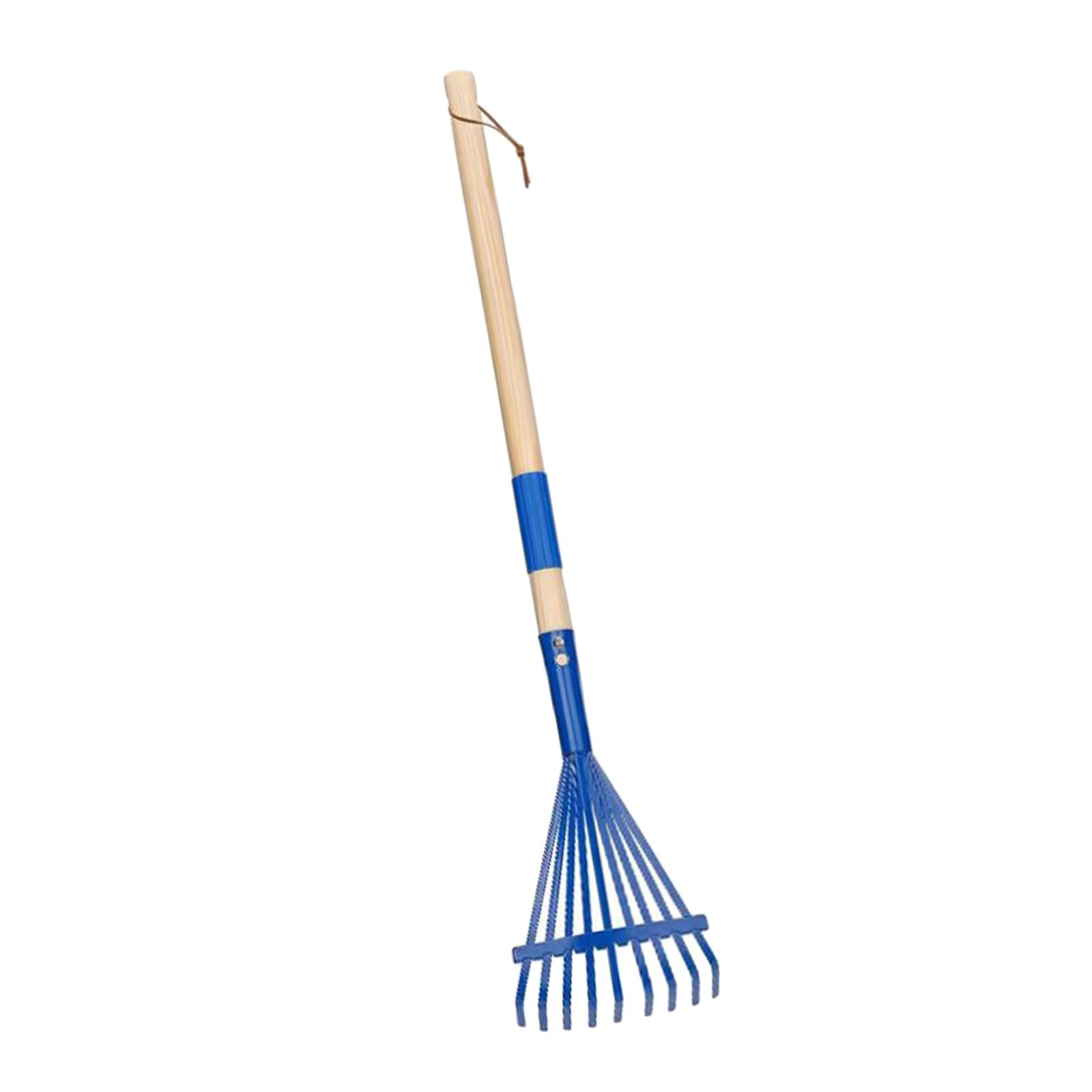 Fzaqwen Garden Rake Leaf Rake Ergonomic Raking Grass and Leaves Tool ...