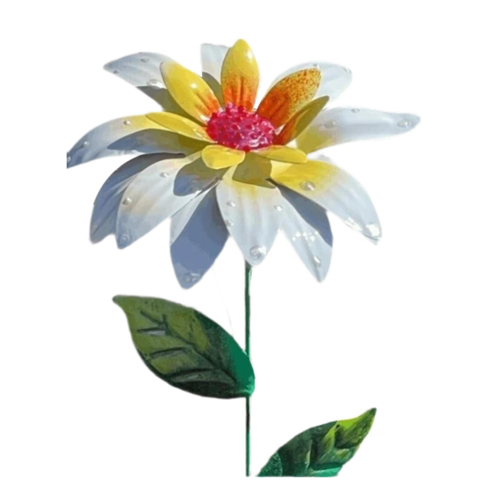 Fzaqwen Iron Flower Garden Stake Floral Arrangement Easy Installation ...