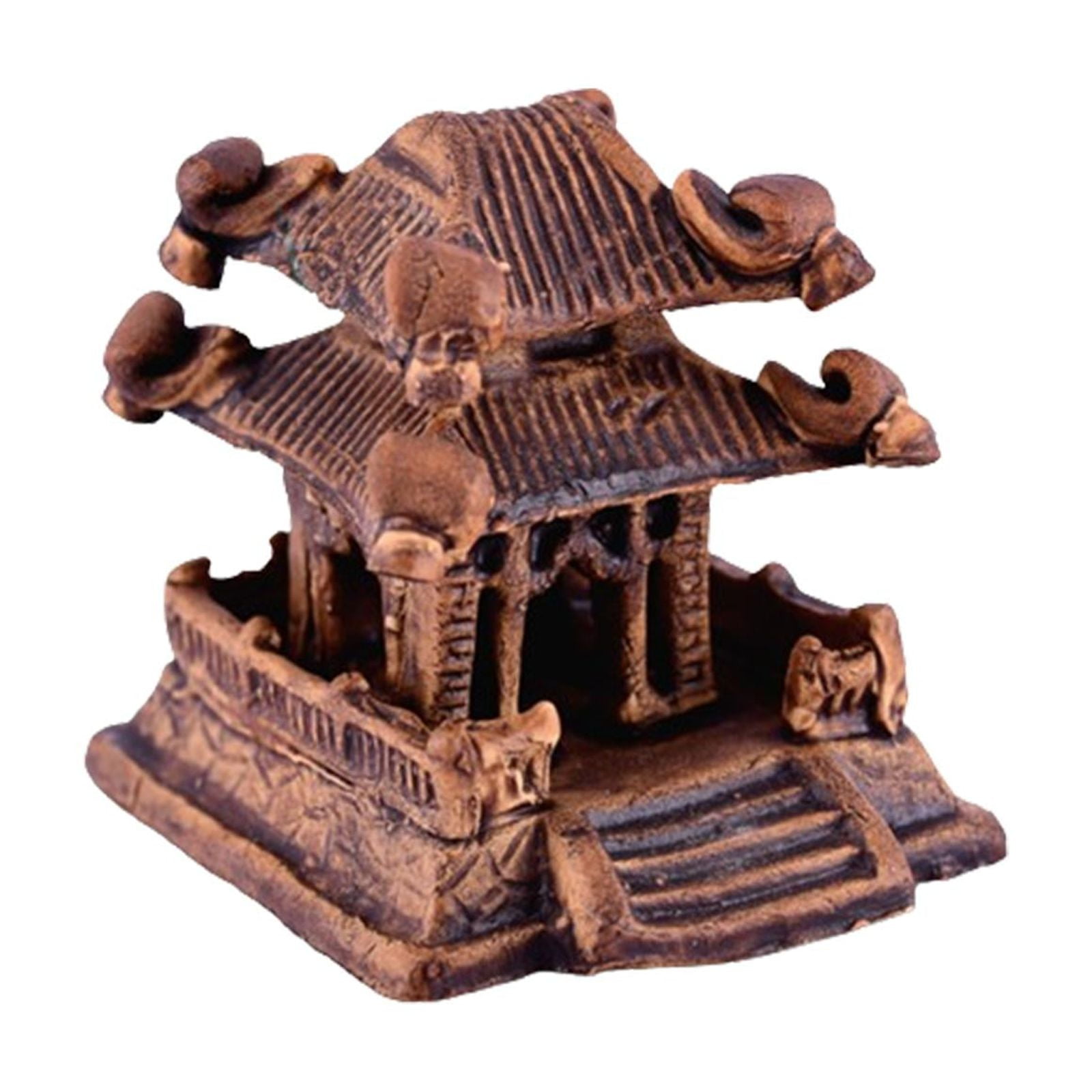 Fzaqwen Micro Landscape Scenes Pavilion Figurine Decor Pagoda Statue ...