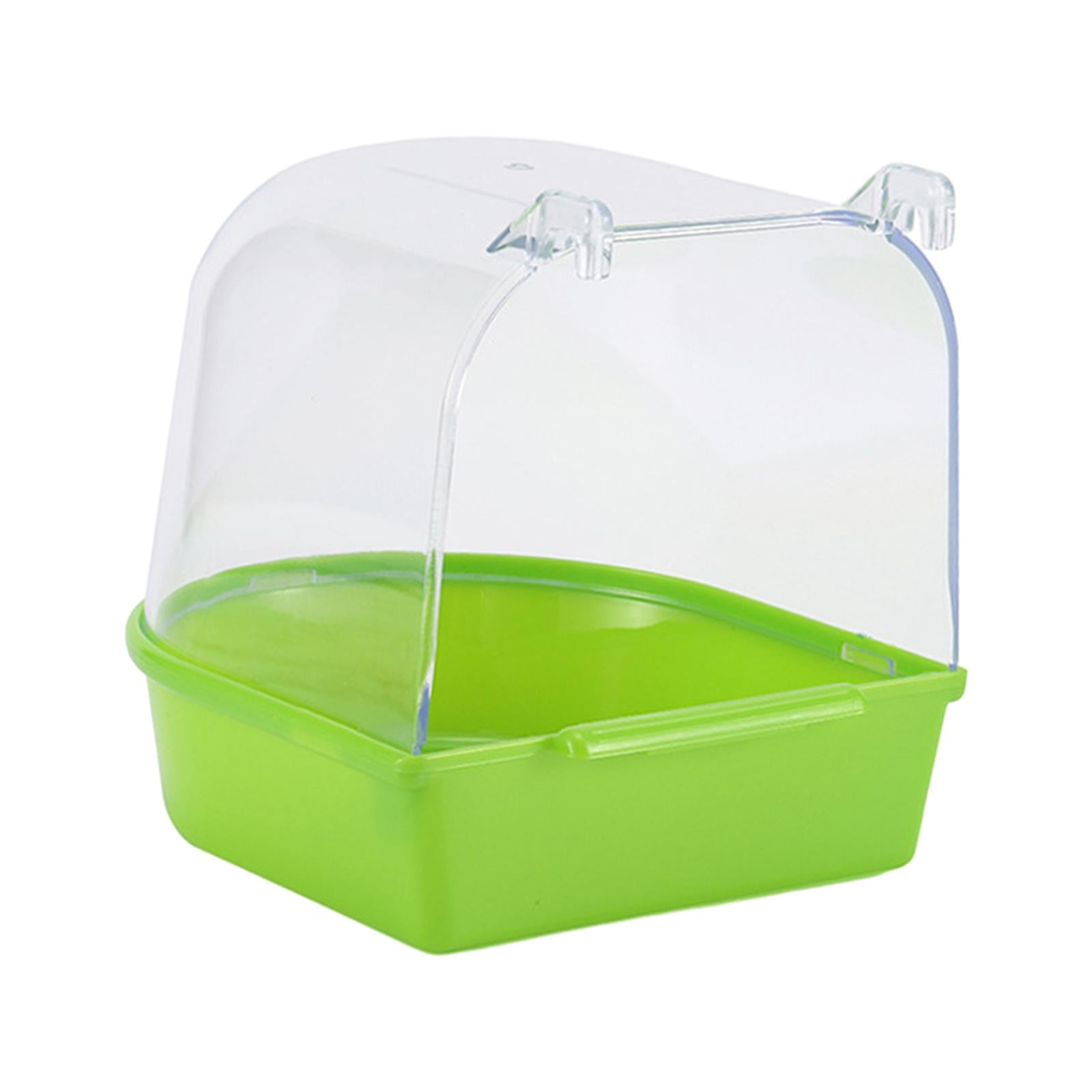 Fzaqwen Pet Bird Bath Box Parrot Bathing Tub Lovebirds Easy to Install ...