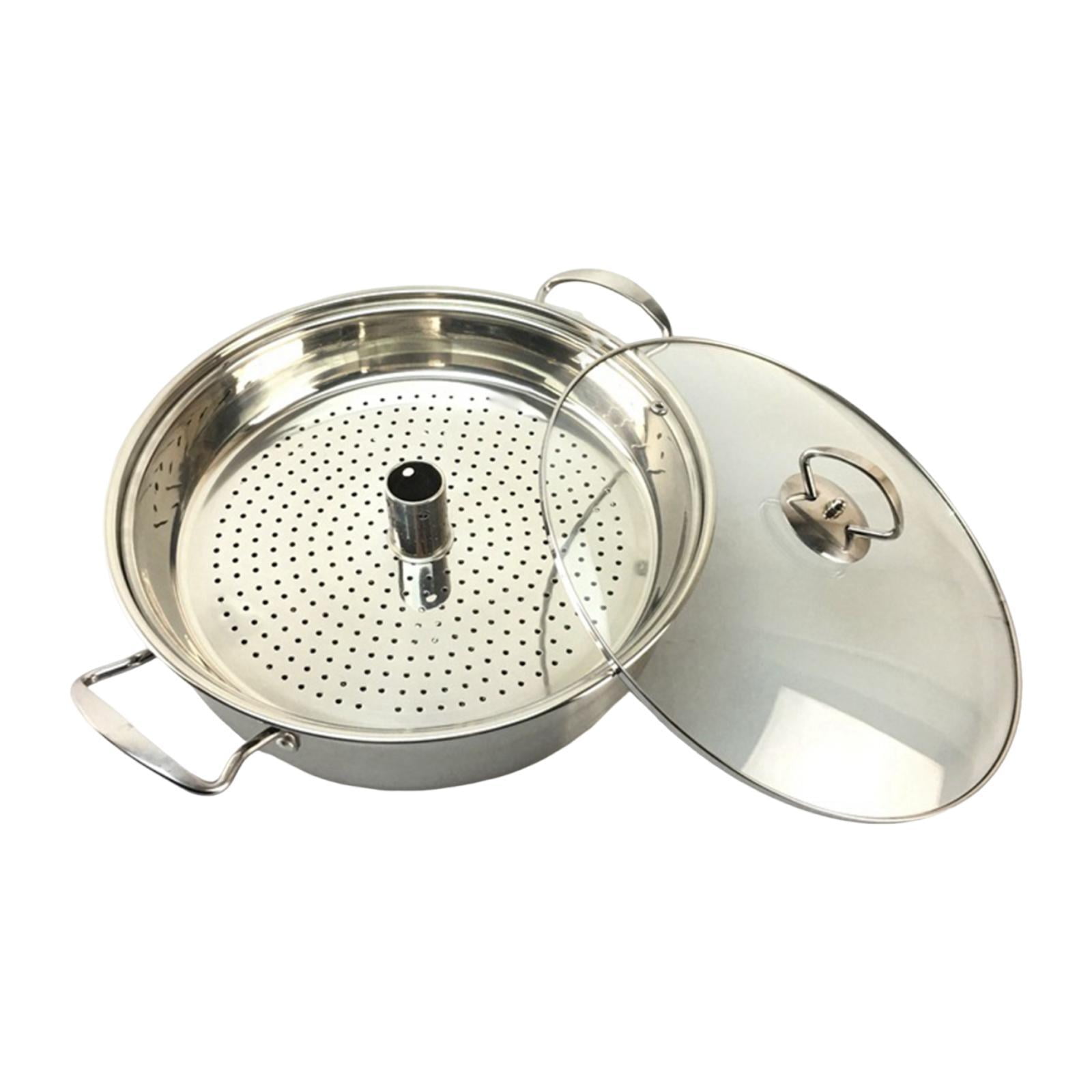 Fzaqwen Steam Pot Stainless Steel Cooker Sauce Pan for Boiling Gravies ...
