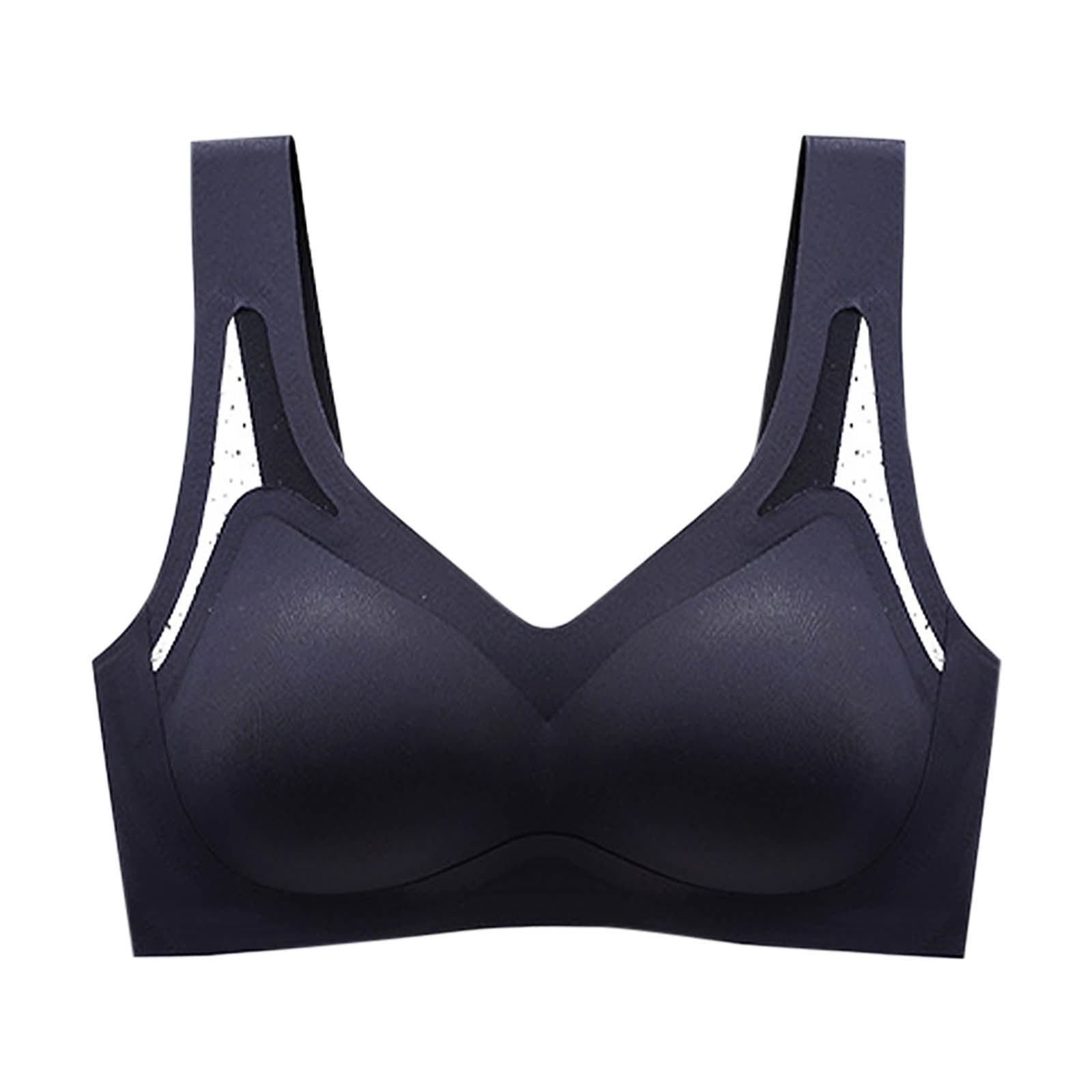 Fznquz Full Coverage Bras Women Lift Wireless Adjustable Straps Push Up ...