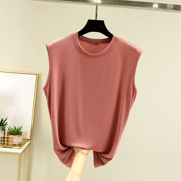 Fznquz Black Tank Tops Women Satin Sleeveless Tank Shirt V Neck Cami ...