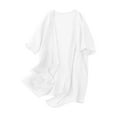 Fznquz Womens Cardigans Lightweight Casual Linen Cardigan Loose Fit ...