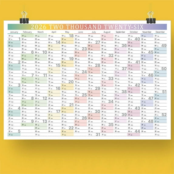 Fzsteel 2026 Large Wall Calendar with Stickers - Yearly Planner ...