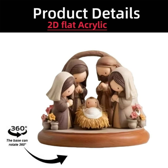 Fzsteel 2D Character Birth Scene Rotating Acrylic Standee, High ...