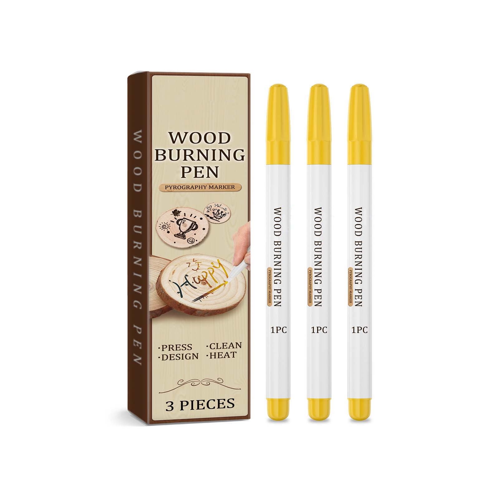 Fzsteel 3-Piece Wood Branding Pens Set - DIY Wood Burning Tools Kit ...