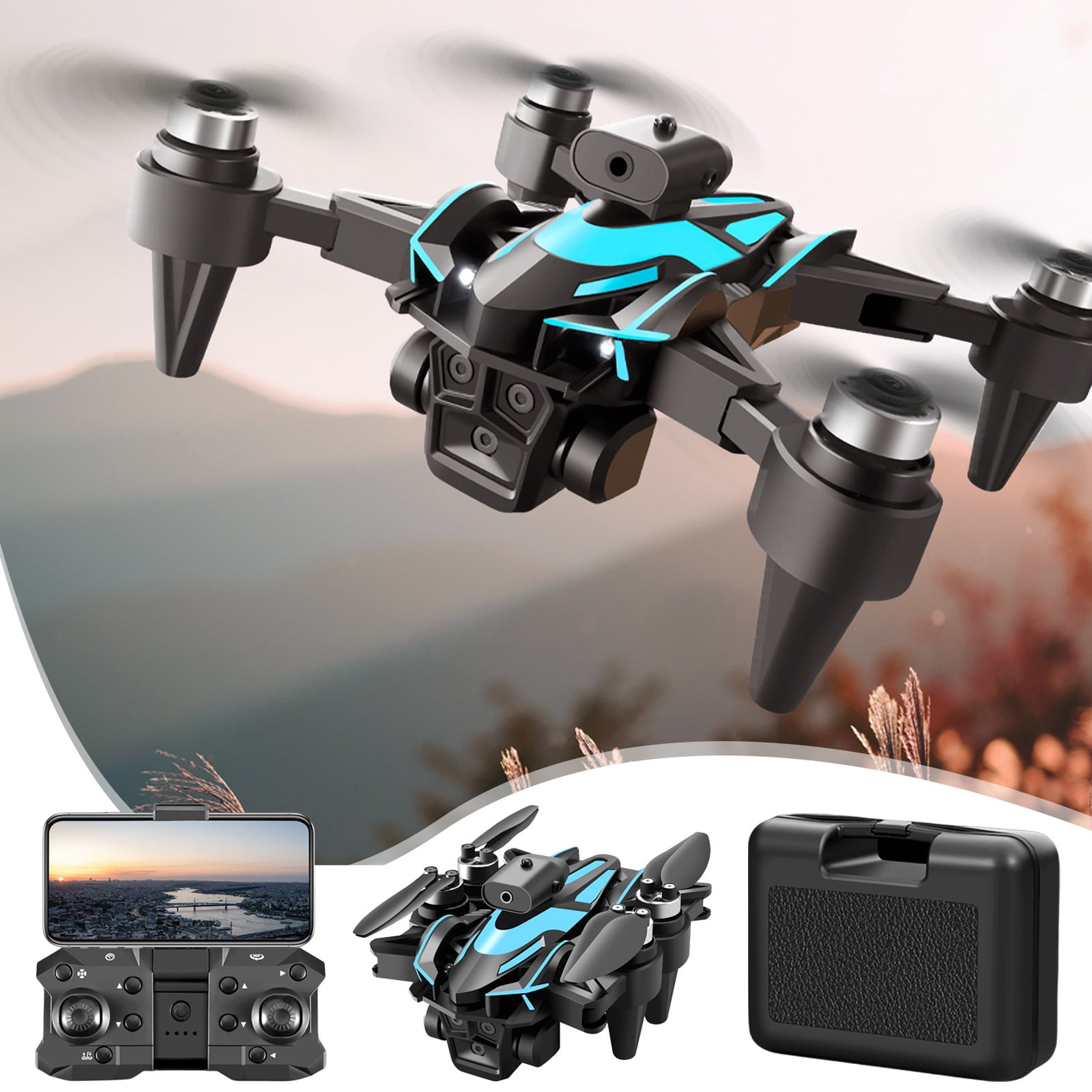Fzsteel Brushless Motor Drone With 1080P Dual Cameras, 4D Obstacle ...