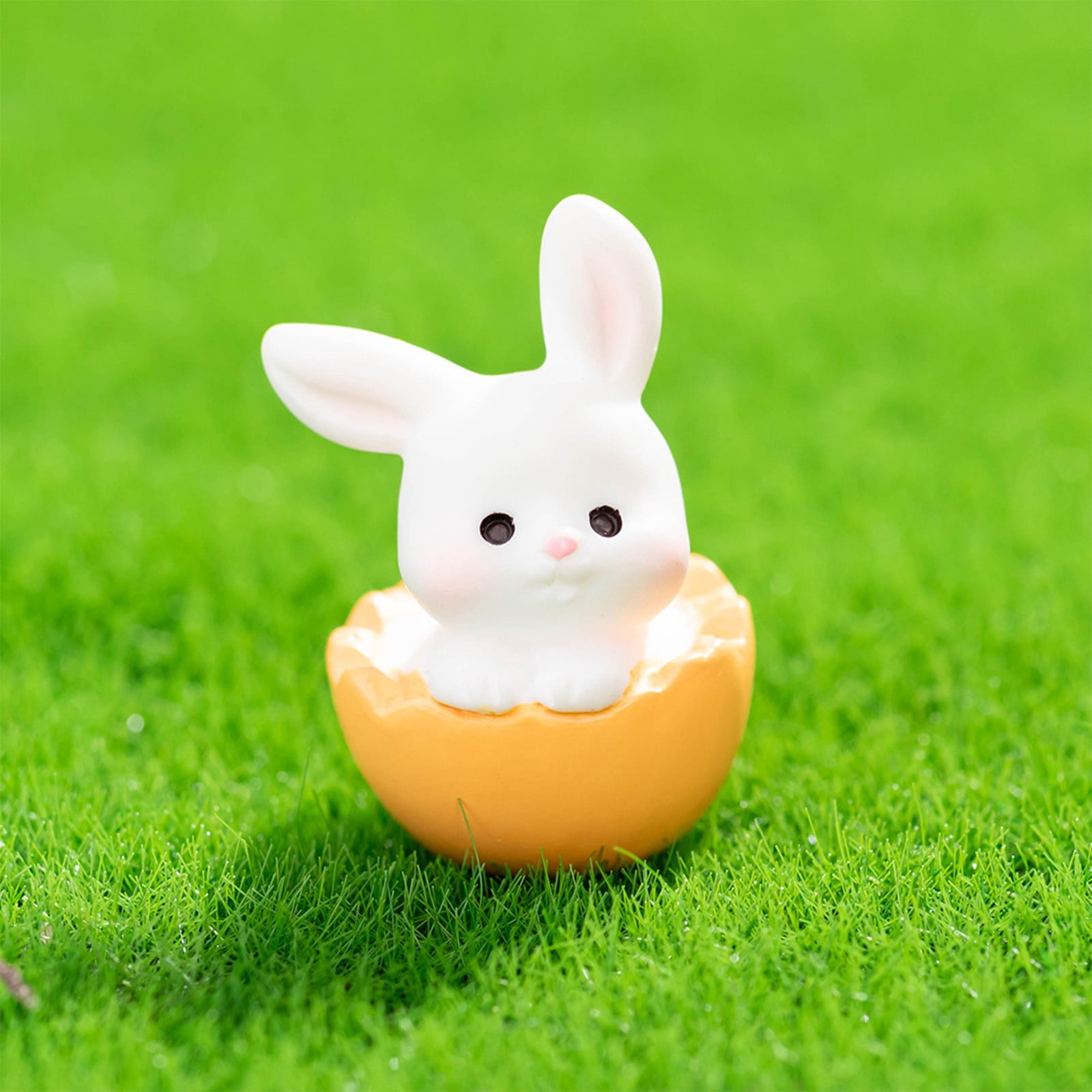Fzsteel Easter Micro Landscapes Decorations Cartoon Cute Rabbit and ...