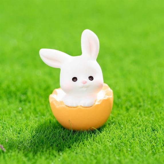 Fzsteel Easter Micro Landscapes Decorations Cartoon Cute Rabbit and ...