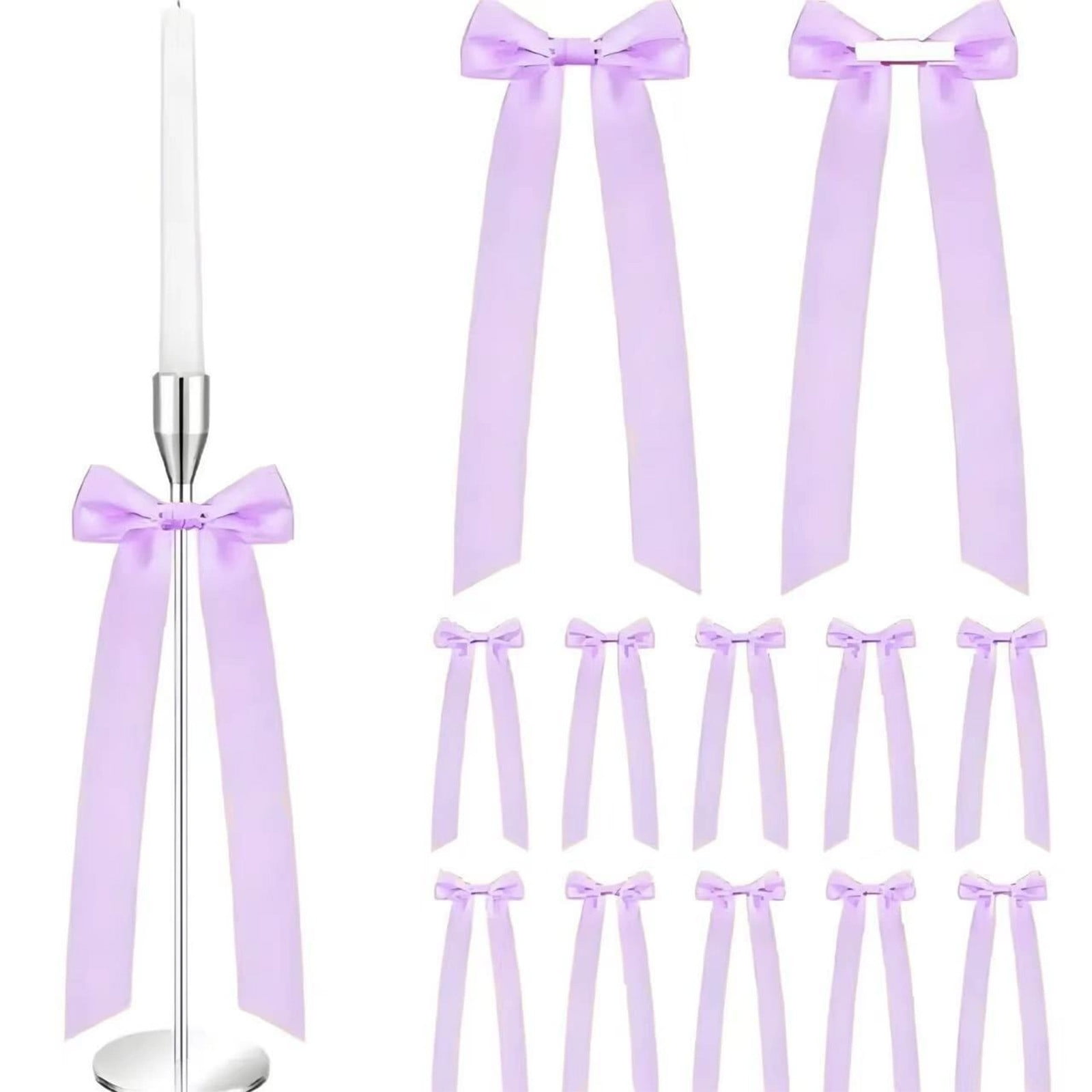 Fzsteel Elegant Satin-like Polyester Bows for Gift Wrapping, Party ...