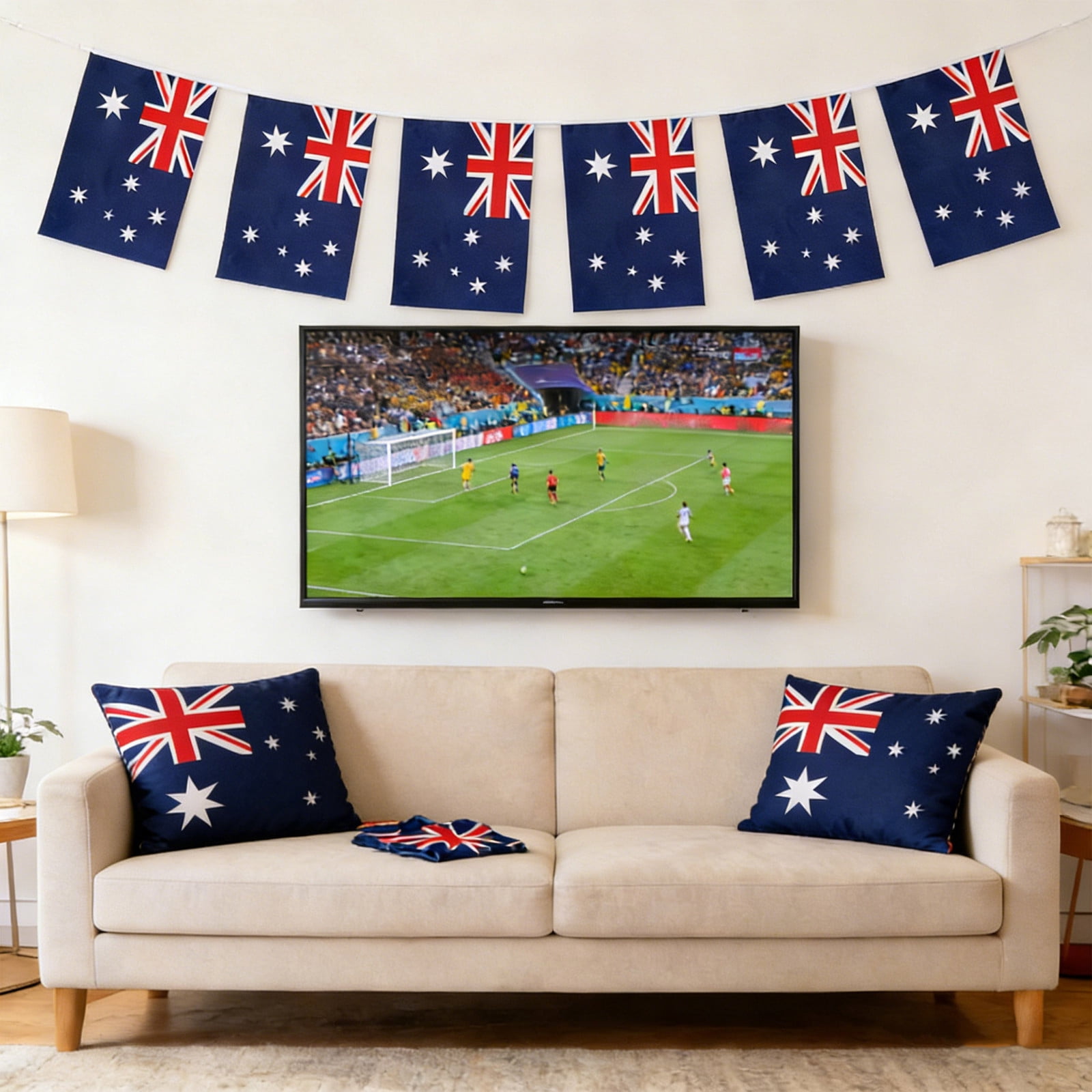 Fzsteel Football Bunting Flags with 20 Vibrant Flags for Sports Events ...