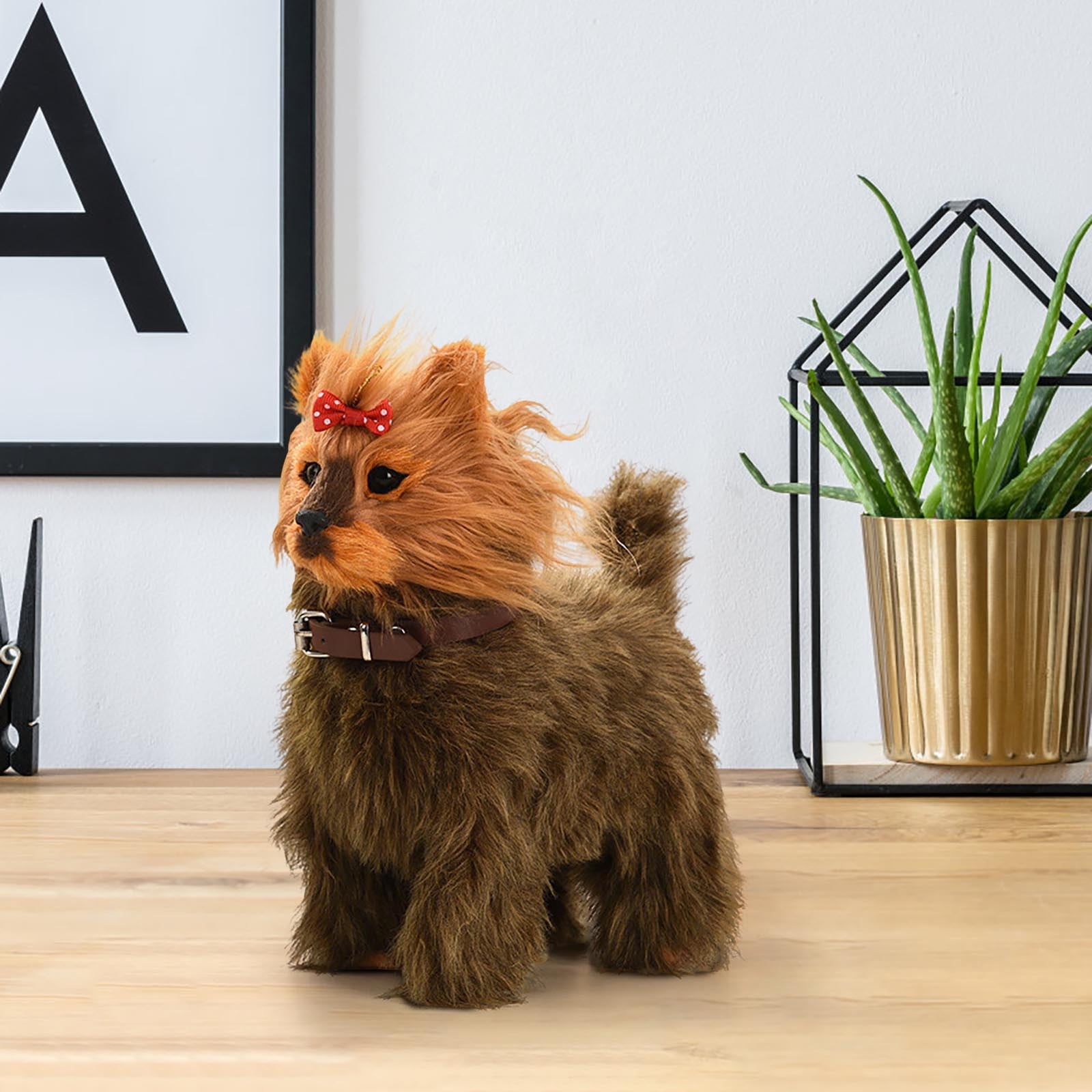 Fzsteel Interactive Plush Toy Dog That Walks, Barks, Wags Tail, Plays ...