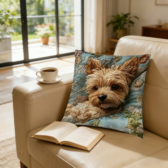 Fzsteel Lifelike Embroidered Animal Print Polyester Pillow Cover, 18x18 ...