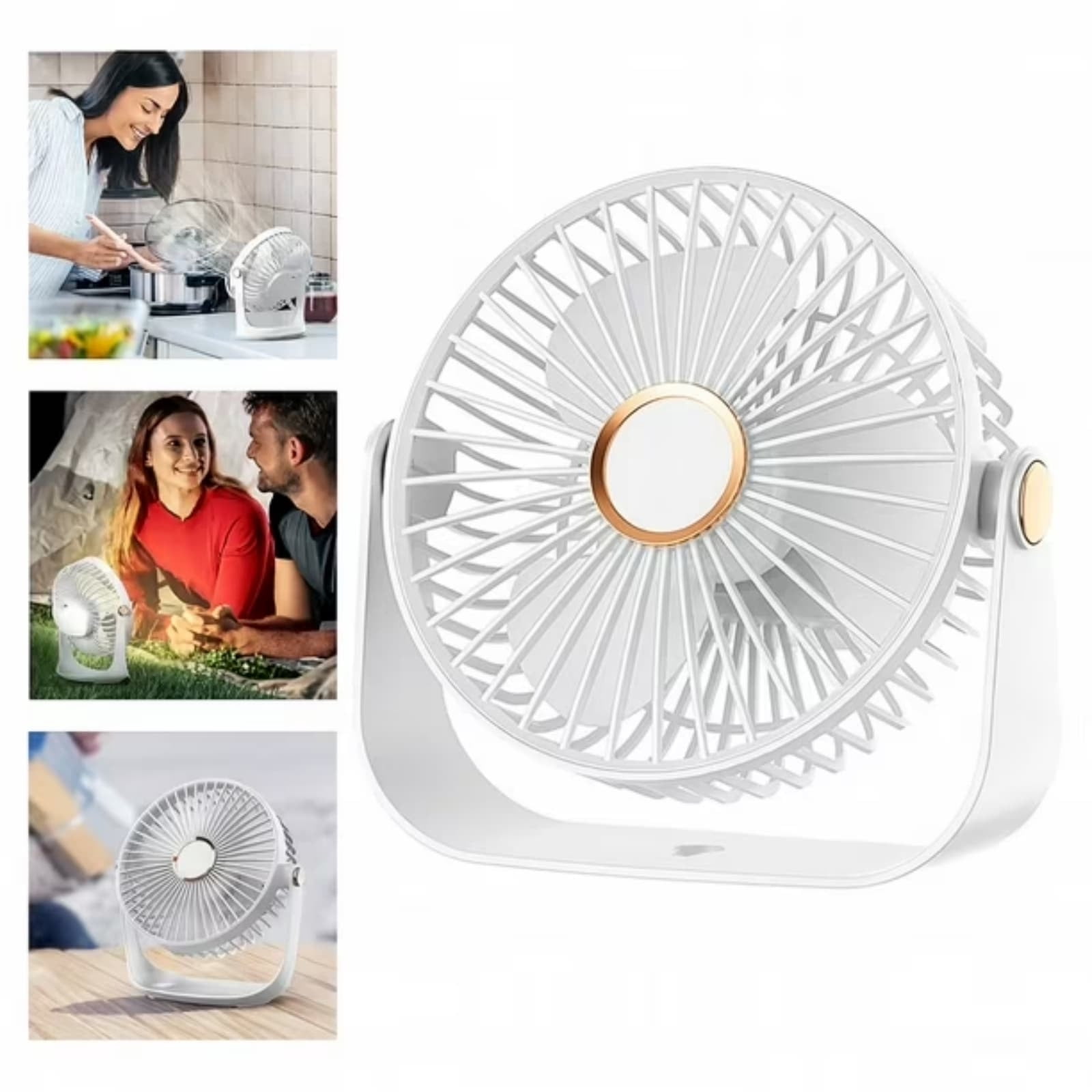 Fzsteel Long-Lasting USB Desktop Fan – For Home and Dormitory, Ultra ...