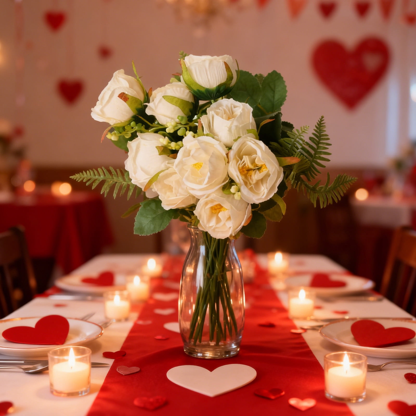 Fzsteel Premium Artificial Rose Bouquet for Valentine's Day - Lifelike ...