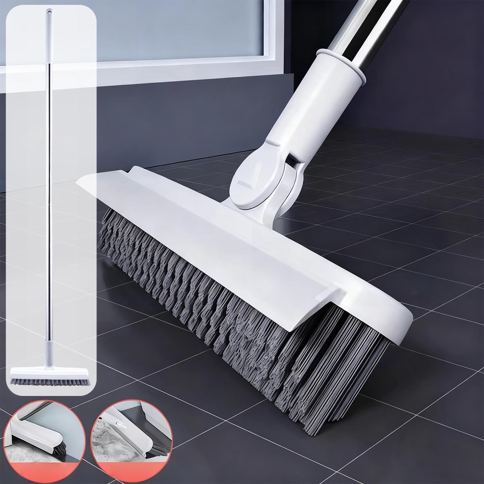 Fzsteel Professional V-Shaped Tile Floor Brush for Bathroom Grout and ...