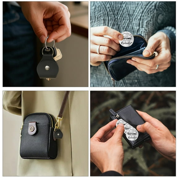 Fzsteel Romantic Gift Decision Coin Keychain with Motivational Words ...